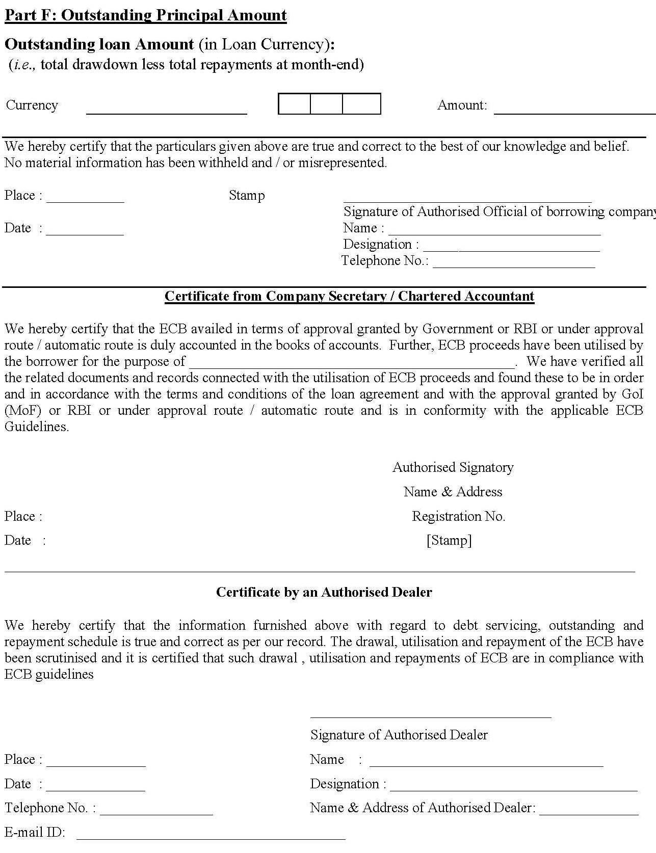 External Commercial Borrowings (ECB) Policy - Revised Framework.